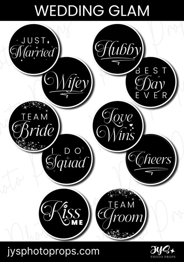 CLASSY WEDDING PHOTO BOOTH PROPS – JYS Photo Props