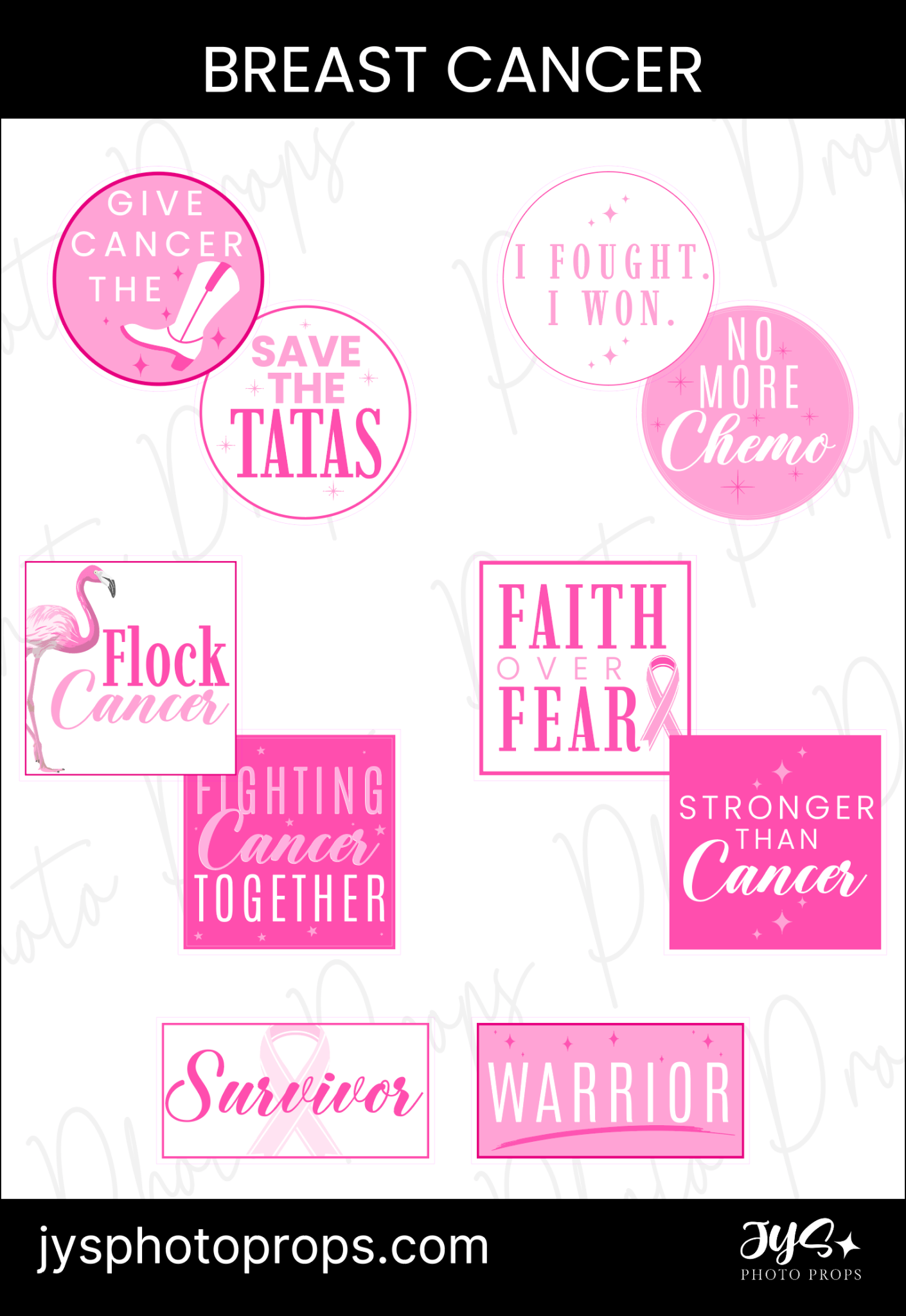 Breast Cancer Awareness Photo Prop | JYS Photo Props