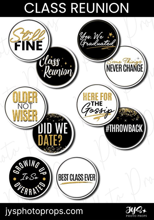 Class Reunion Props for Fun Photos | JYS Photo Props