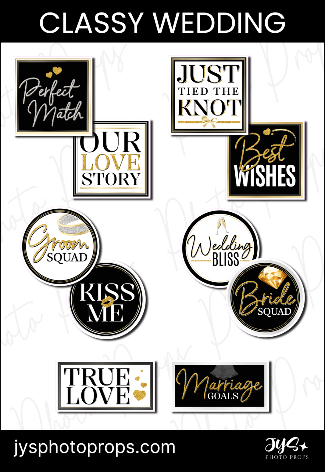 Wedding Photo Booth Props | JYS Photo Props