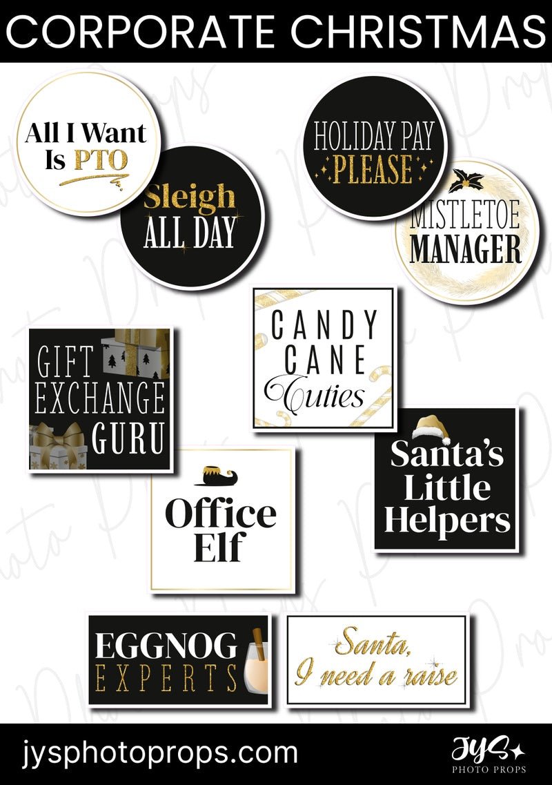 Corporate Christmas Photo Booth Props | JYS Photo Props
