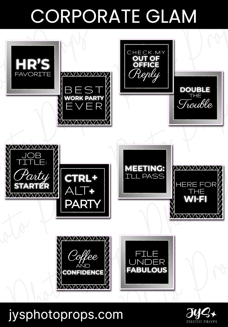 Corporate & School Photo Booth Props | JYS Photo Props