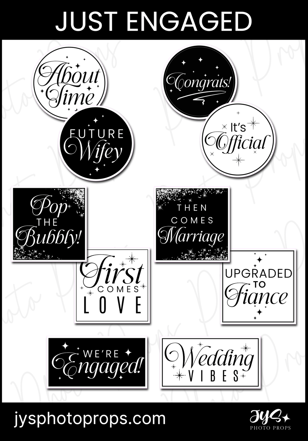 Wedding Photo Booth Props | JYS Photo Props