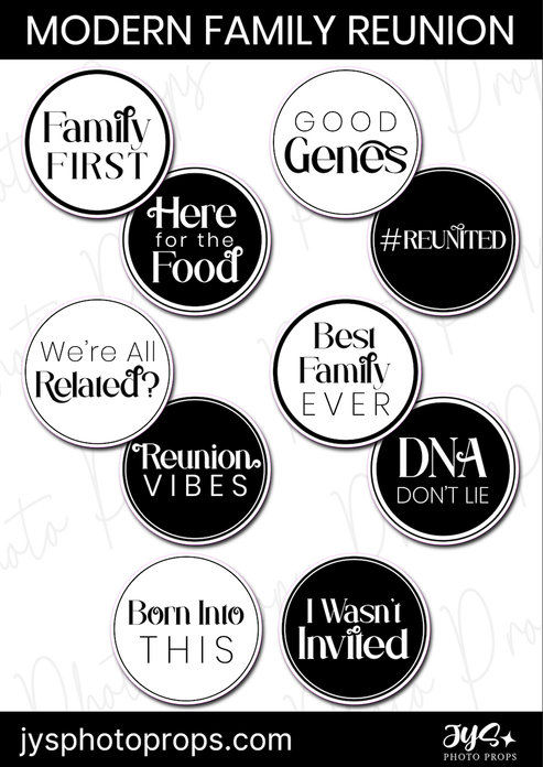 Family Reunion Photo Props – JYS Photo Props