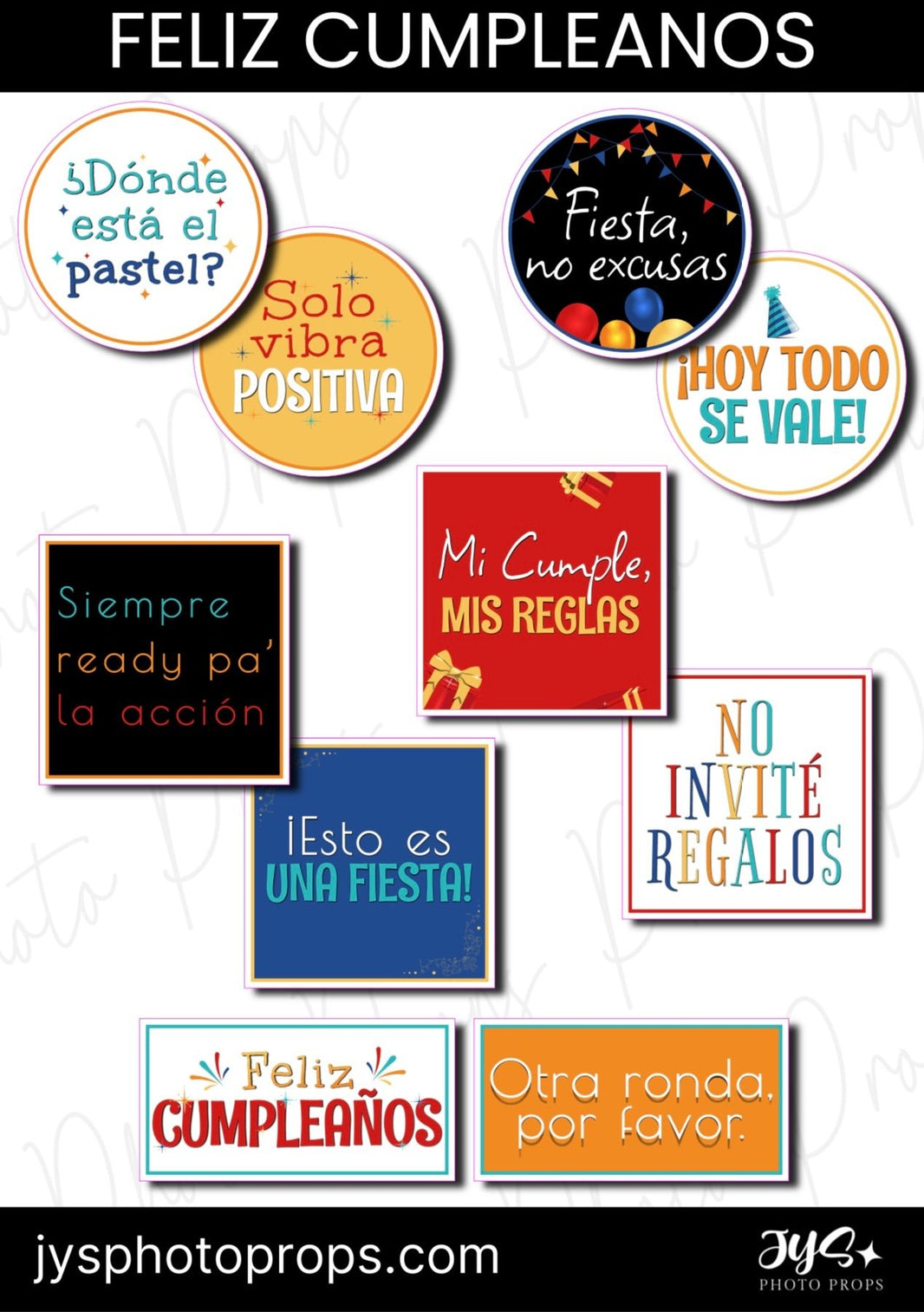 Birthday Photo Booth Props | JYS Photo Props