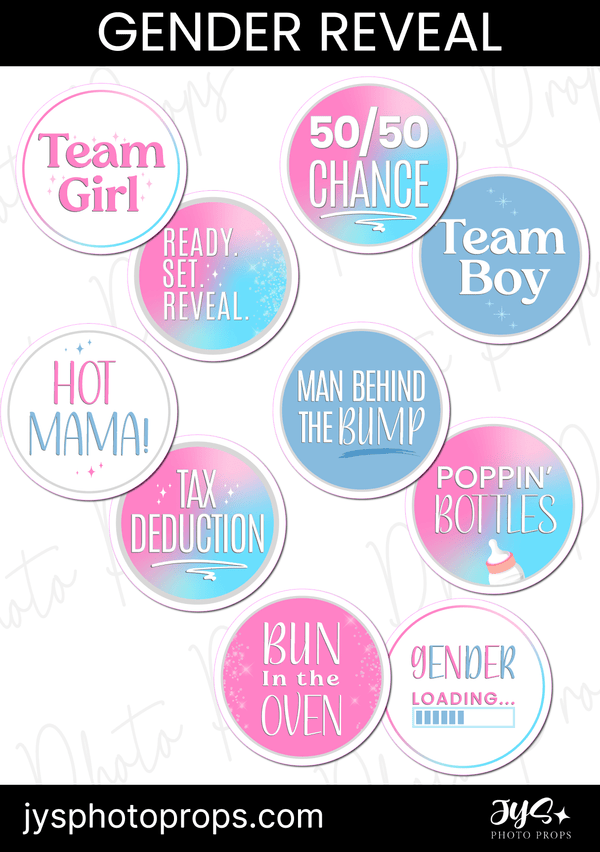Photo Booth Props for Gender Reveals – JYS Photo Props