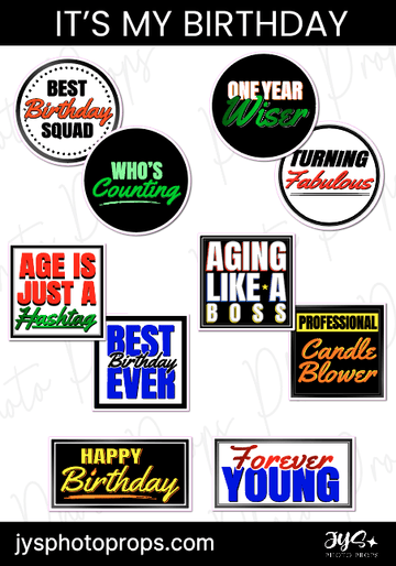 Birthday Photo Booth Props | JYS Photo Props