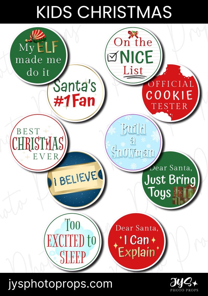 Kids Christmas Props for Holiday Fun | JYS Photo Props