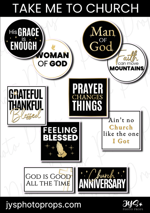 Religious Photo Booth Props | JYS Photo Props