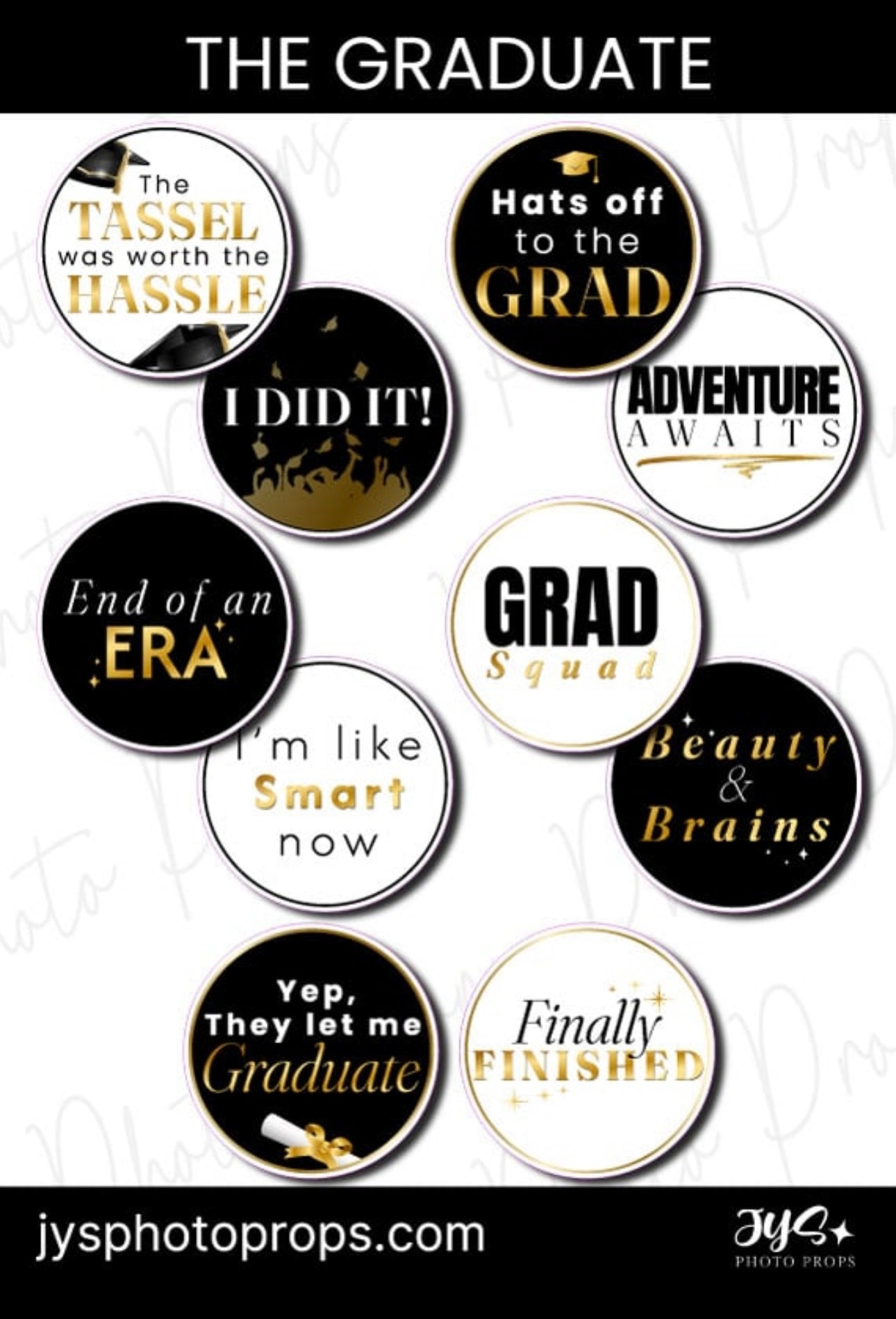 Graduation Photo Props | JYS Photo Props