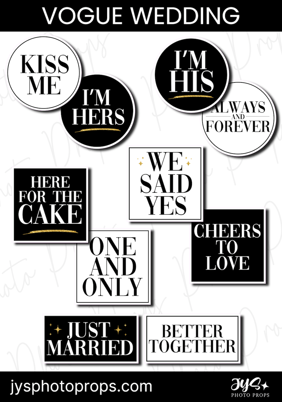 Wedding Photo Booth Props | JYS Photo Props