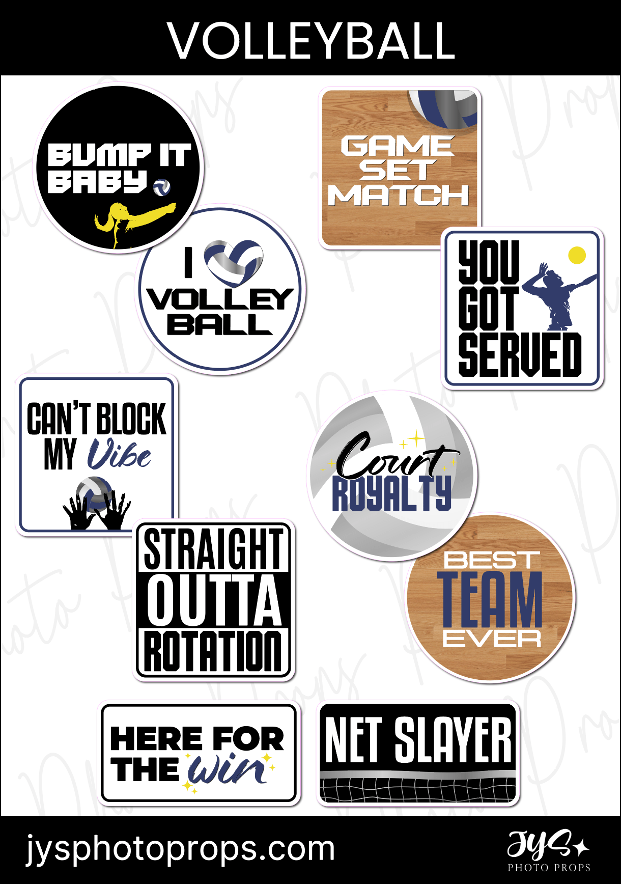 Volleyball Photo Booth Props | Premium Sports Props – JYS Photo Props